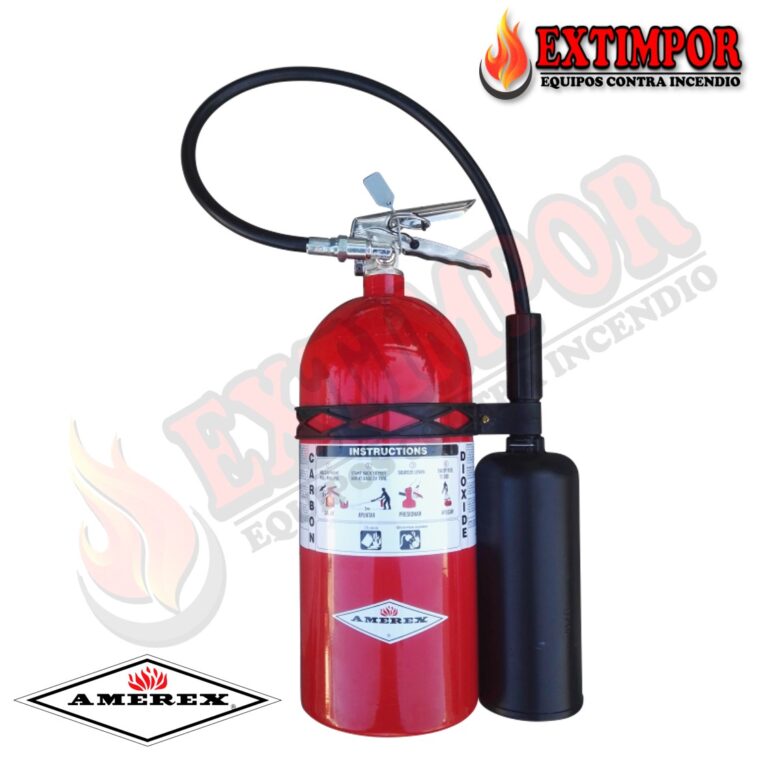 Extintor de Dióxido de Carbono CO2 Modelo 330 – 10 Libras Amerex - extimpor